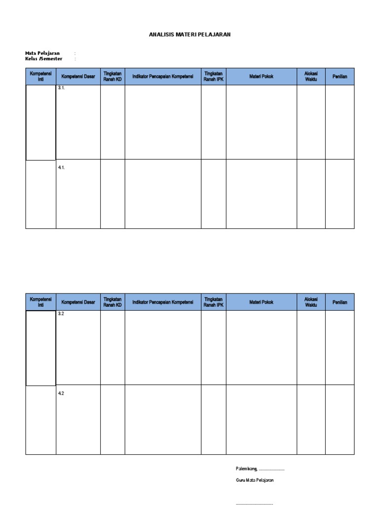 Format Analisis Materi Pdf