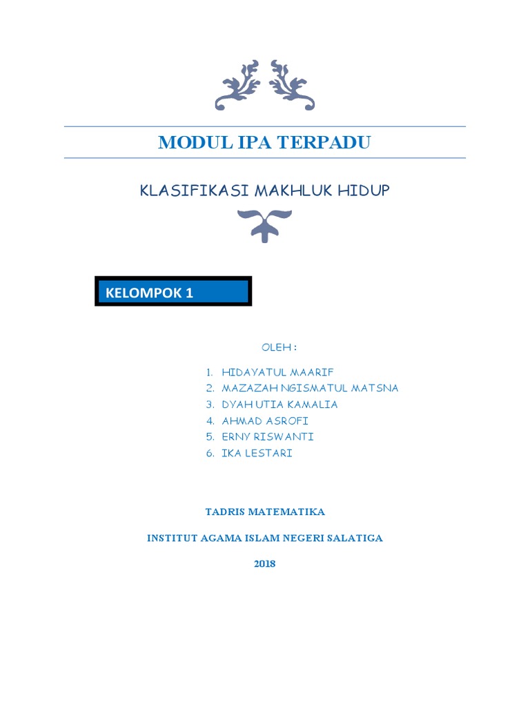 Modul Klasifikasi Makhluk Hidup | PDF