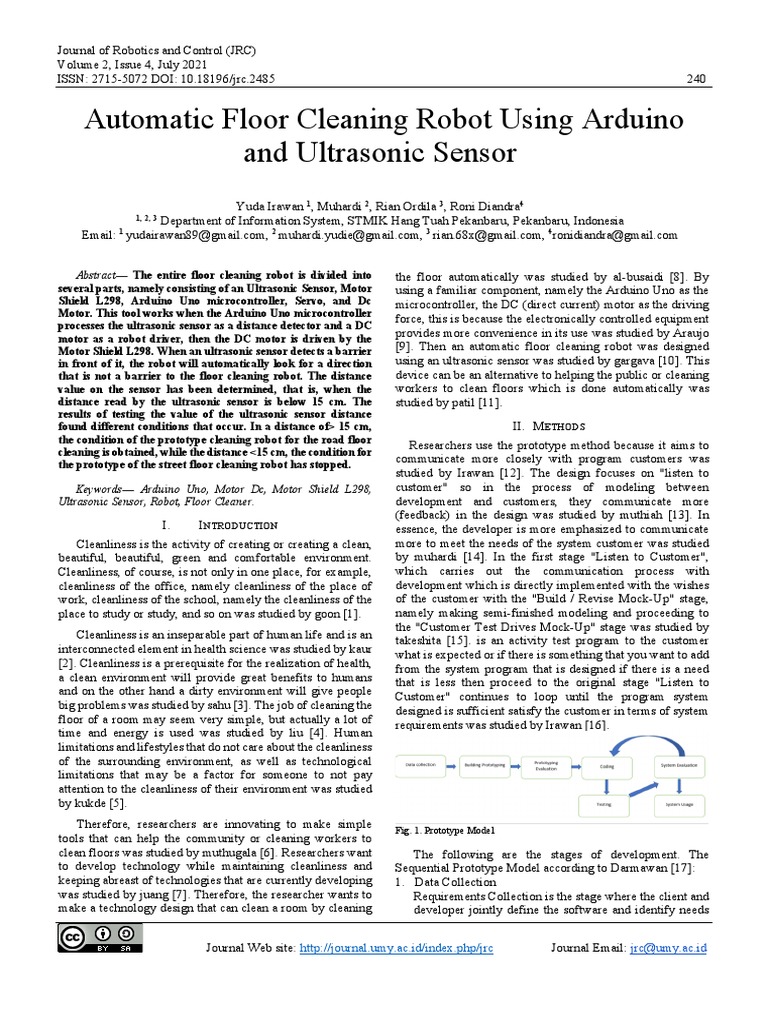 Sample Report Floor Cleaning | PDF | Arduino | Prototype