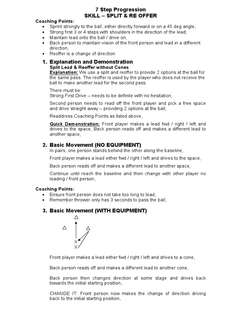 7 Step Progression - Split Reoffer | PDF | Sports Rules And Regulations ...