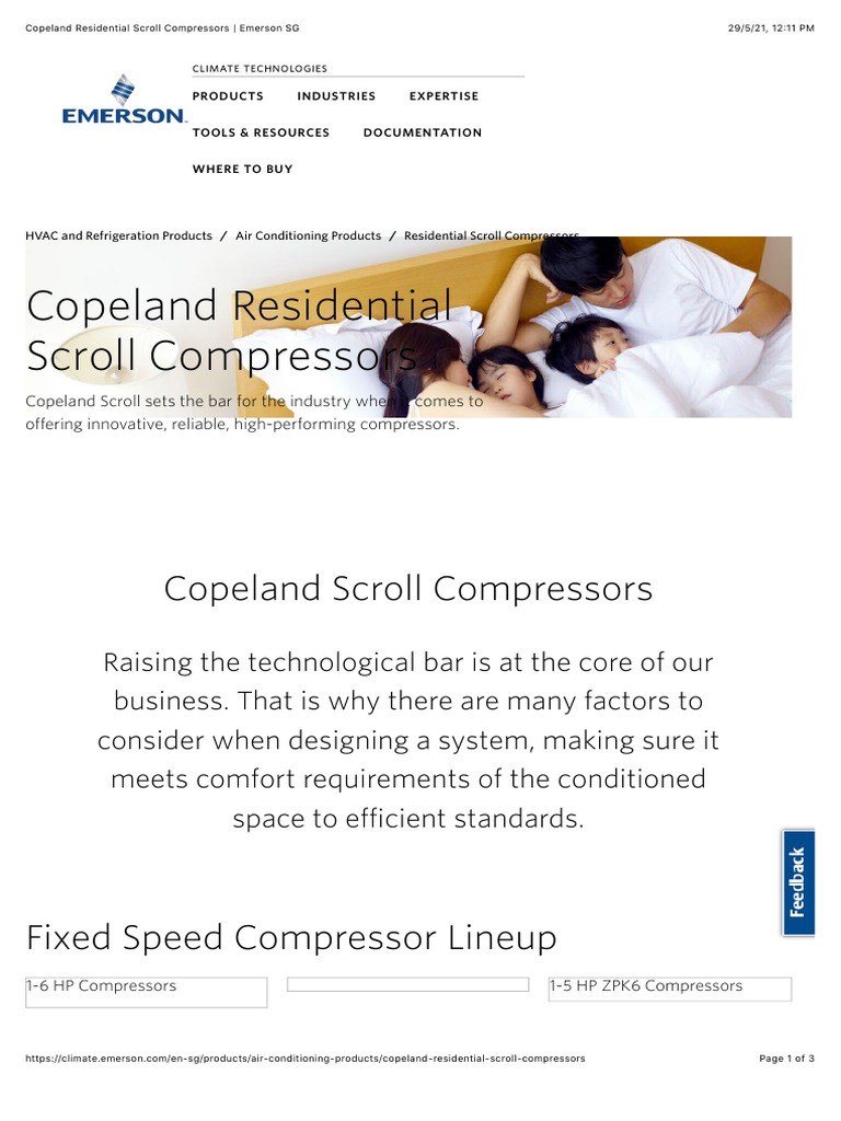 Copeland Scroll Compressors | PDF | Automation | Building Engineering