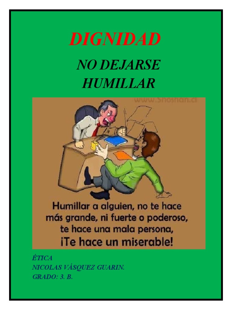 Dignidad No Dejarse Humillar | PDF