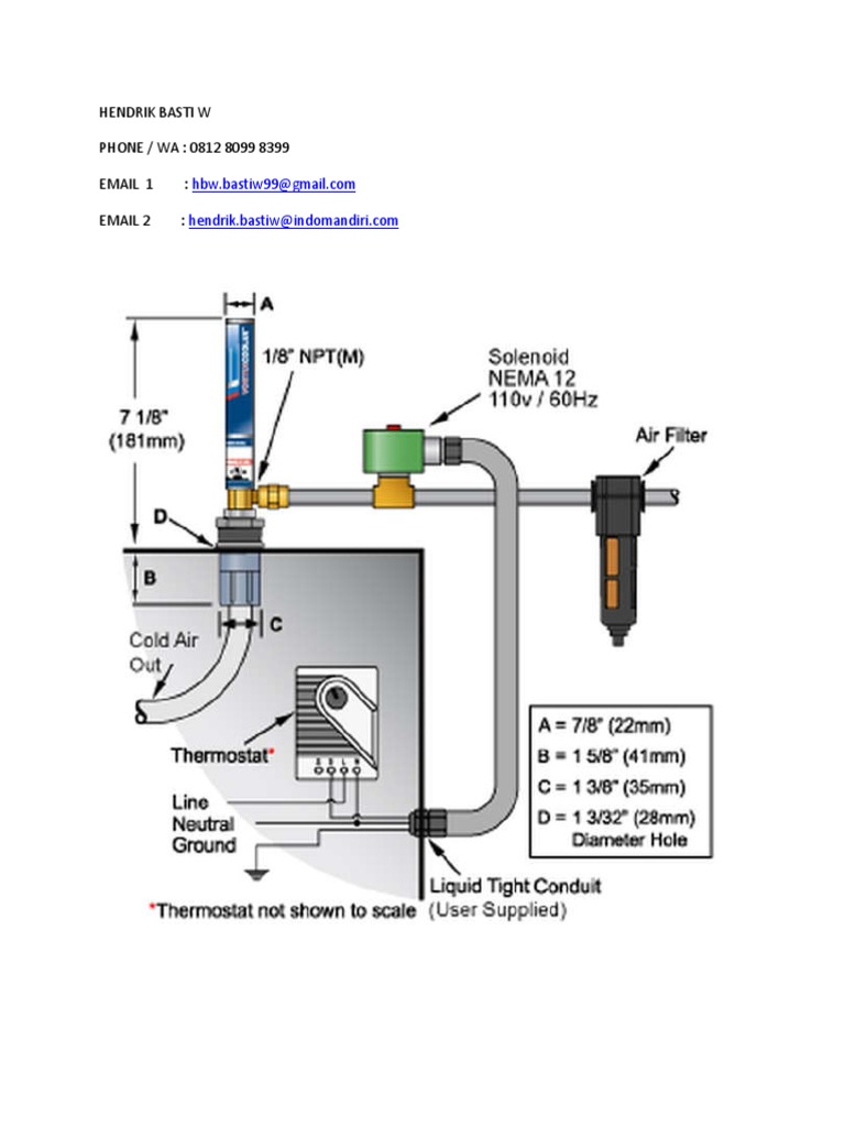 Vortex CNC Cooler System HBW | PDF | Thermostat | Air Conditioning