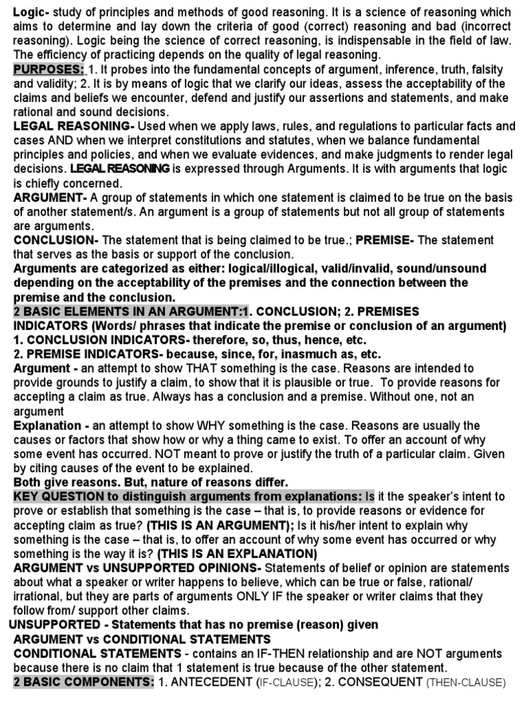 Legal Logic | PDF | Argument | Precedent