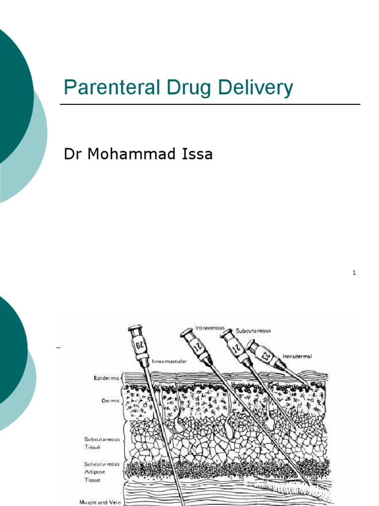 06 - Parenteral Drug Delivery | PDF | Intravenous Therapy | Injection ...
