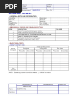 Transformer Test Form | PDF | Transformer | Insulator (Electricity)