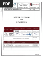 Dewatering Method Statement | PDF | Pump | Drainage