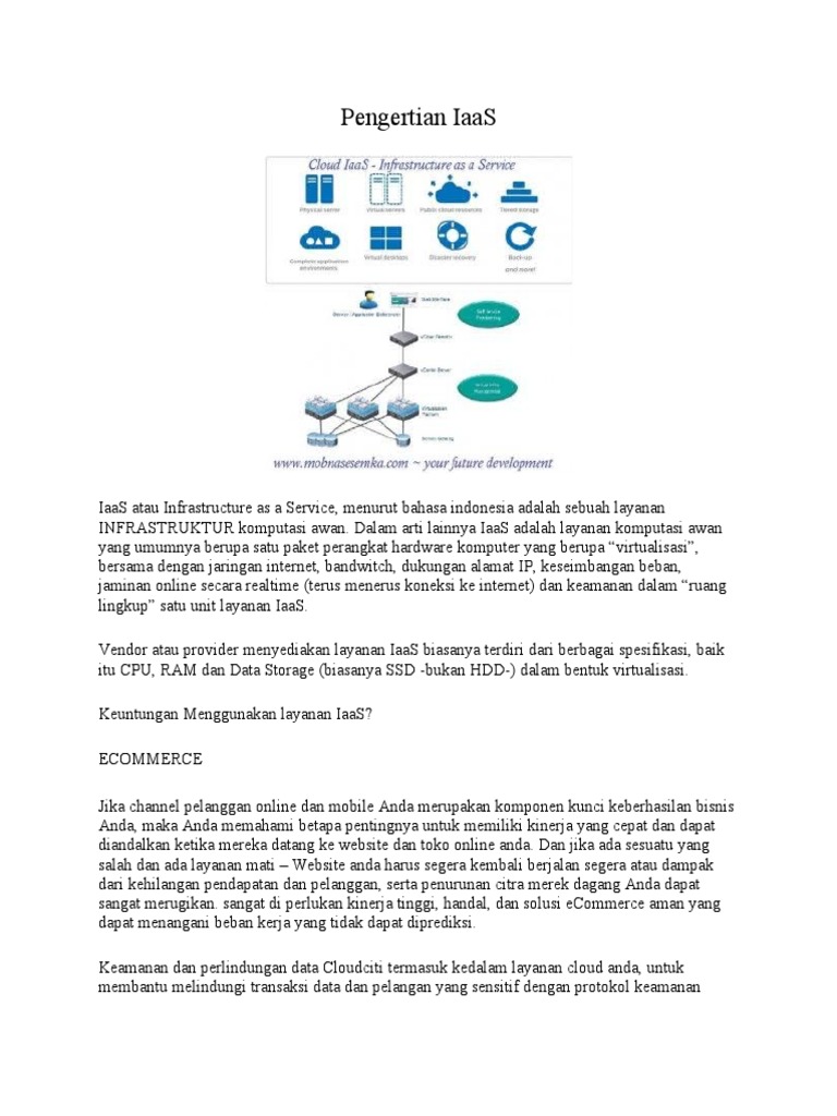 Pengertian Iaas Dan Paas | PDF