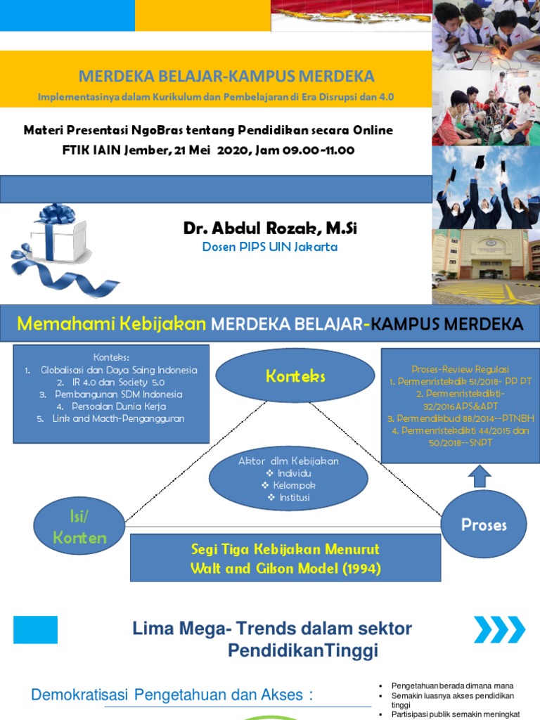 Kebijakan Merdeka Belajar-Kampus Merdeka-Ok | PDF