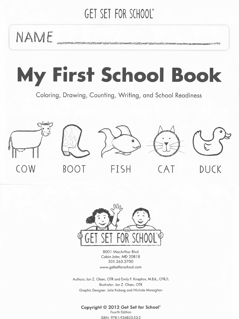 Jan Z. Olsen - Handwriting Without Tears - My First School Book ...