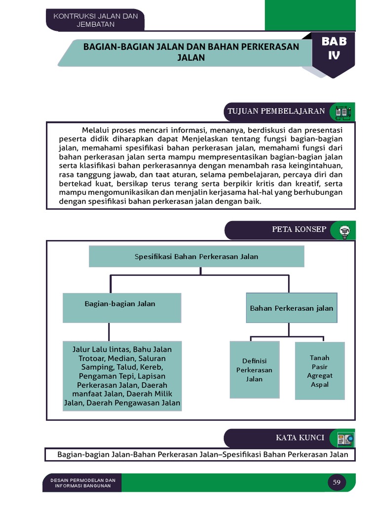 Materi 1 (Bagian-Bagian Jalan Dan Perkerasan Jalan) | PDF