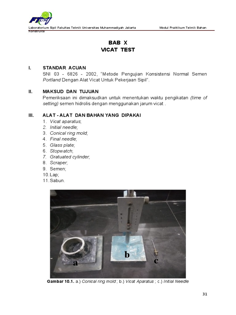 Vicat Test | PDF