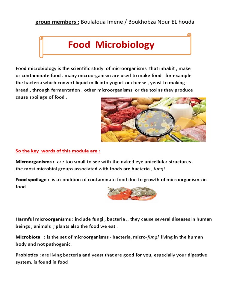 Terminology of Food Microbiology | PDF | Mold | Microorganism
