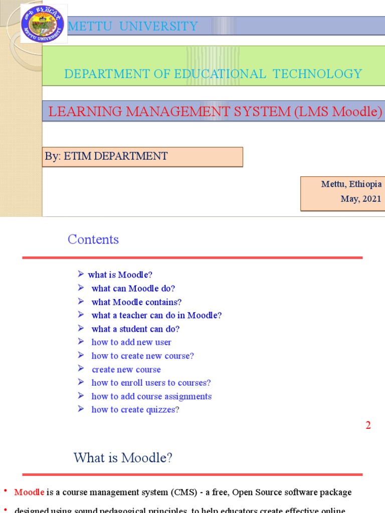 Learning Management System (Lms Moodle) | PDF | Moodle | Educational Technology