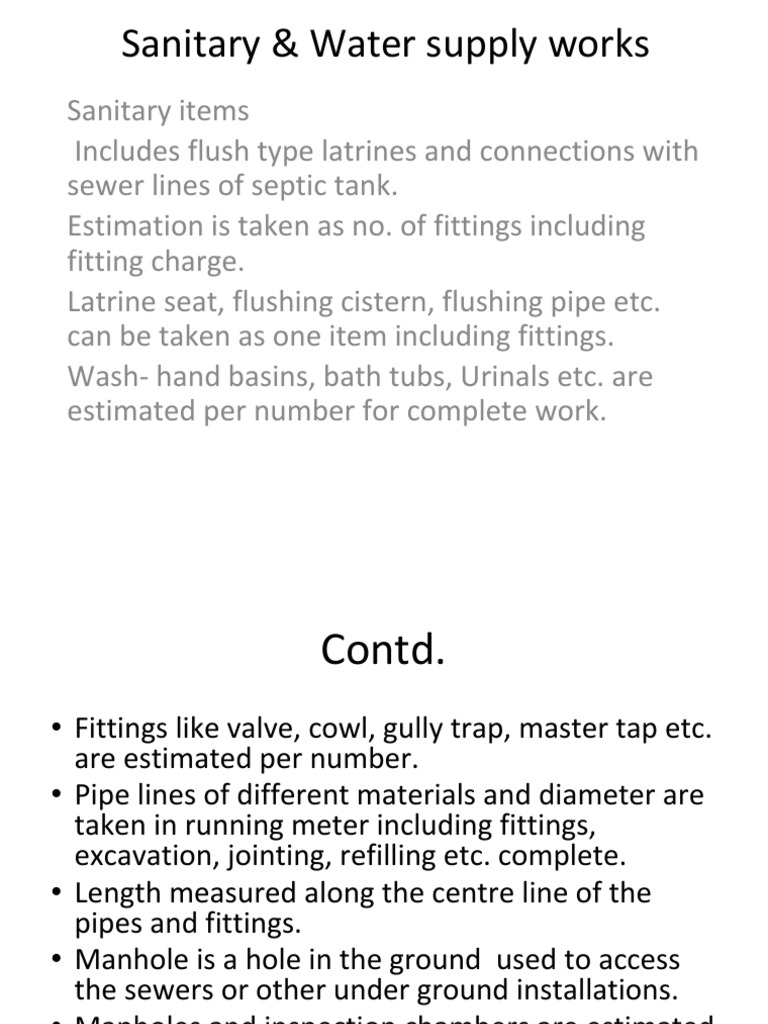 Septic Tank Estimation | PDF | Sanitary Sewer | Water Management