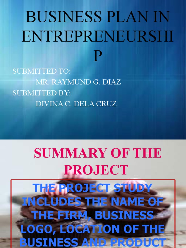 Business Plan in Entrepreneurship | PDF | Business