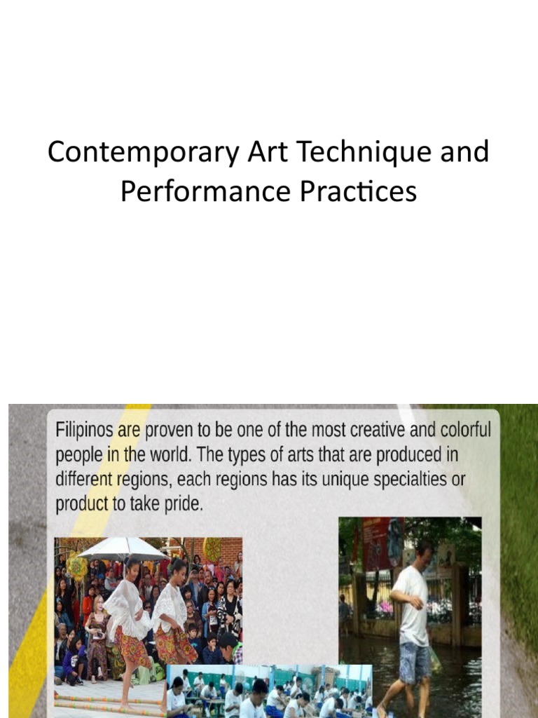 Contemporary Art Technique and Performance Practices | PDF