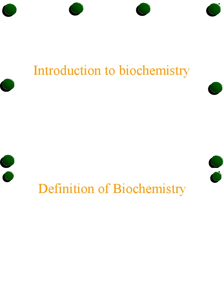 Introduction To Biochemistry | PDF | Cell (Biology) | Macromolecules