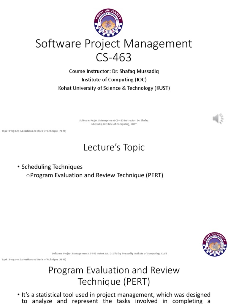 An Introduction to Program Evaluation and Review Technique (PERT) for ...