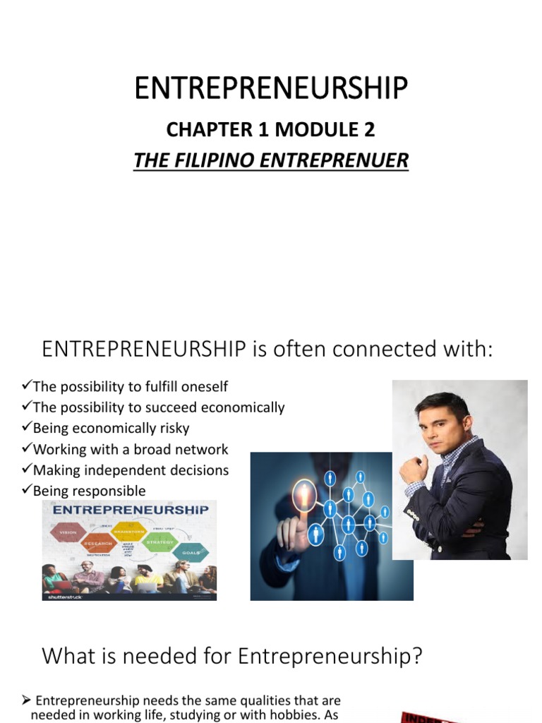 Entrep Chapter 1 m4 | PDF | Entrepreneurship | Innovation