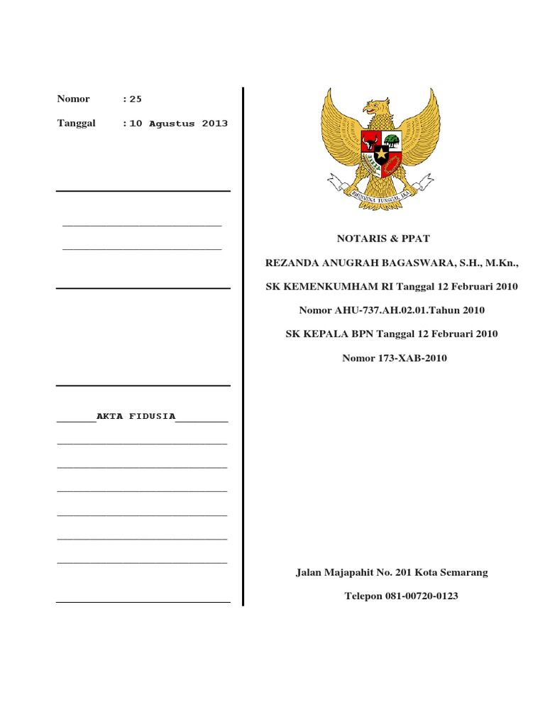 Akta Fidusia | PDF