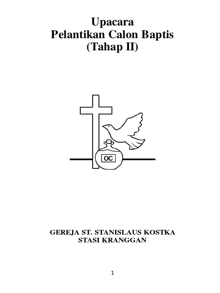 Pelantikan Calon Baptis (R1) | PDF