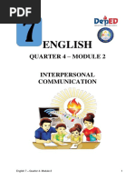 English: Quarter 1 - Module 7: Using Phrases, Clauses and Sentences ...