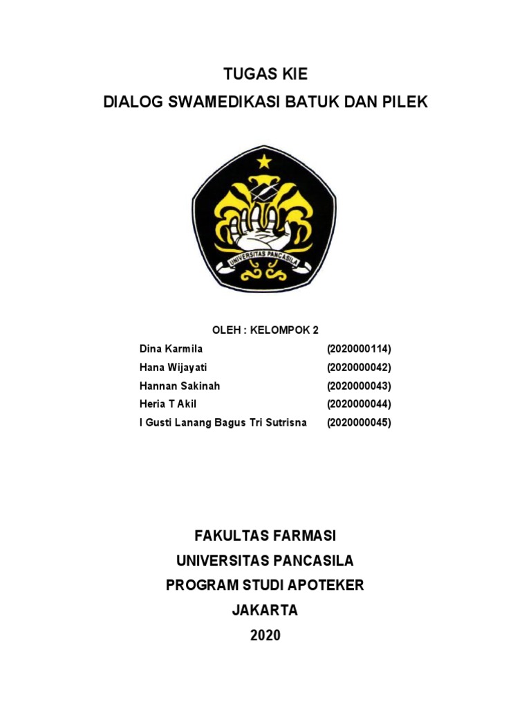 Dialog Swamedikasi Batuk Dan Pilek | PDF