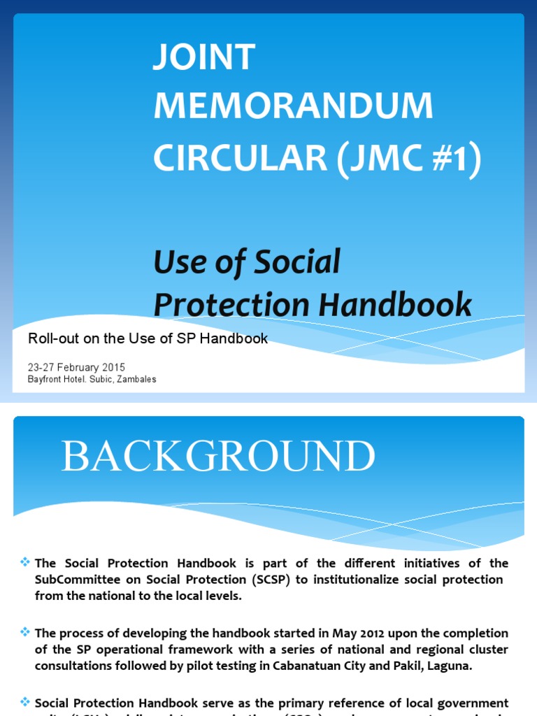 Use of SP Handbook | PDF | Social Protection | Policy