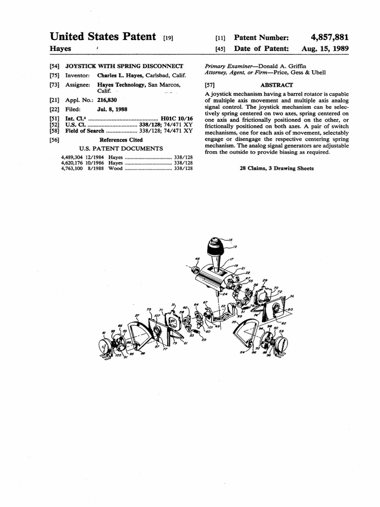United States Patent (191 (11) Patent Number: 4,857,881 | PDF ...