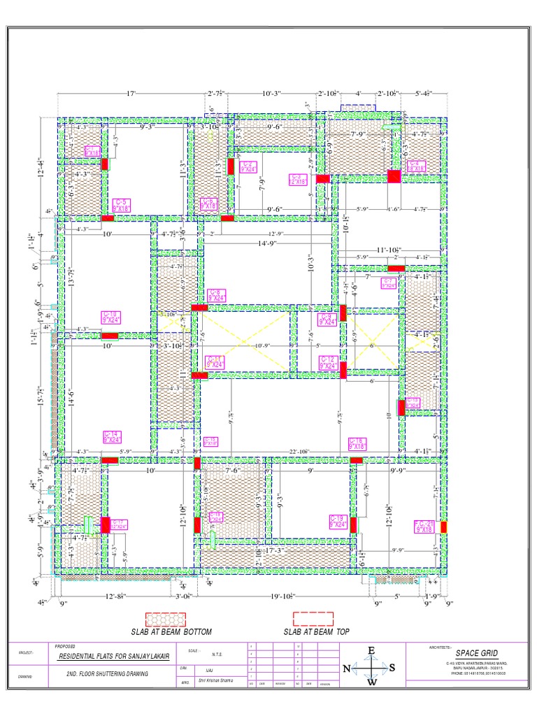 2nd Floor Shuttering Plan | PDF