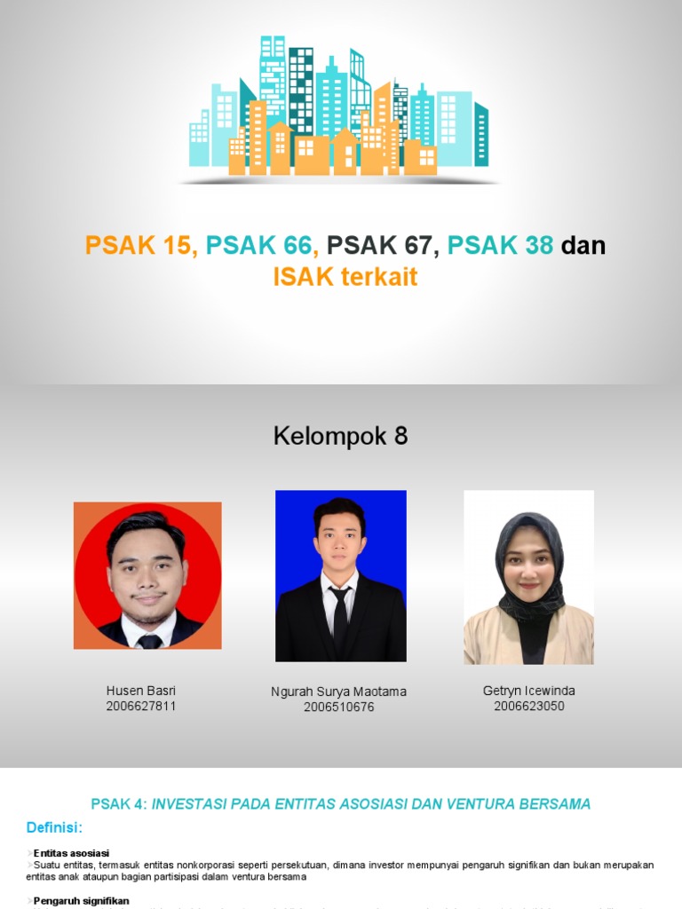 PSAK 15,, ISAK Terkait | PDF