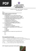 Filipino 4 - Q2 Summative Test | PDF