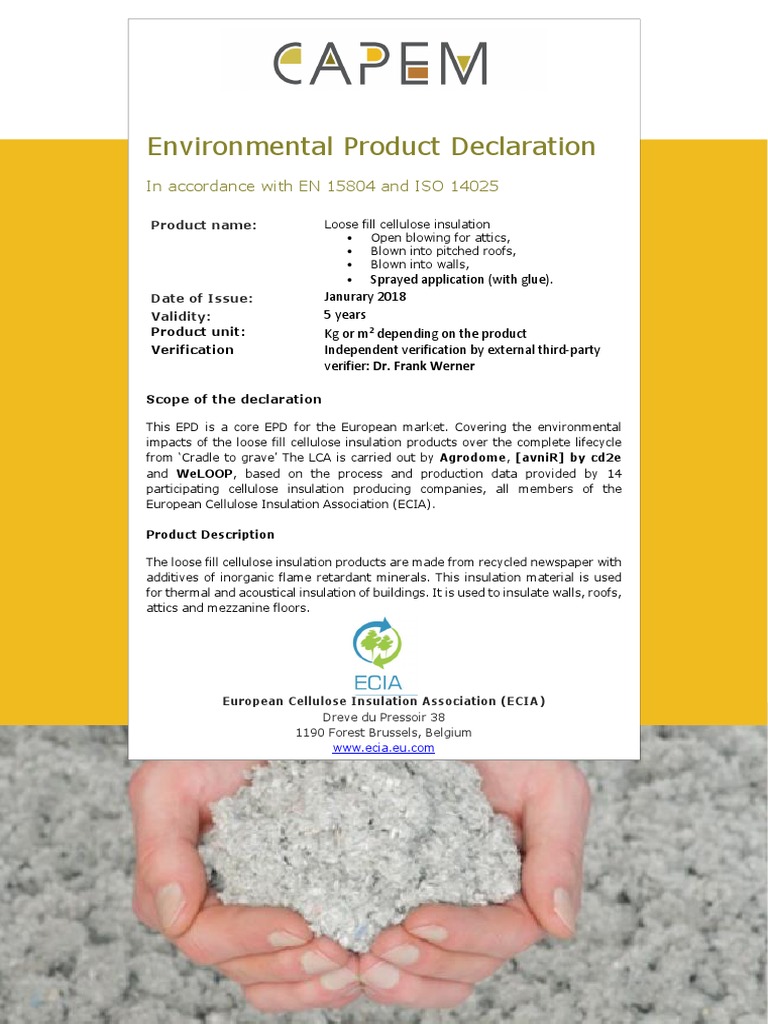 Environmental Product Declaration: in Accordance With EN 15804 and ISO ...