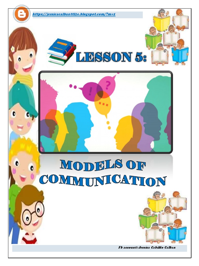 Lesson 5 - Models of Communication | Download Free PDF | Communication ...