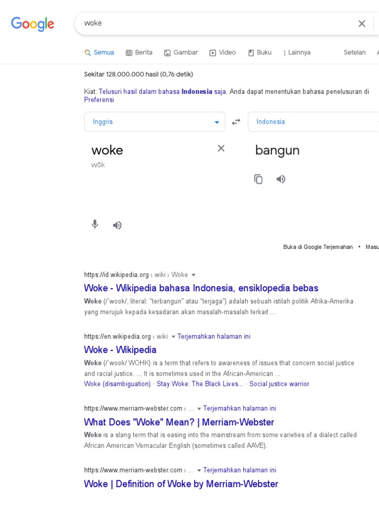 Bangun: Woke - Wikipedia Bahasa Indonesia, Ensiklopedia Bebas | PDF ...
