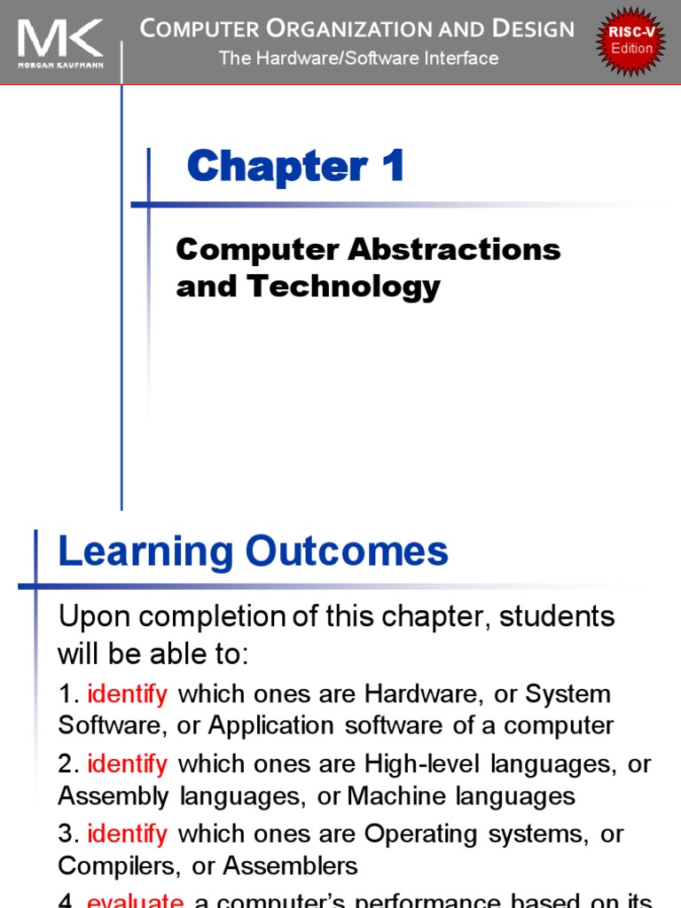 Understanding the Hardware/Software Interface: An Introduction to Computer Organization and ...