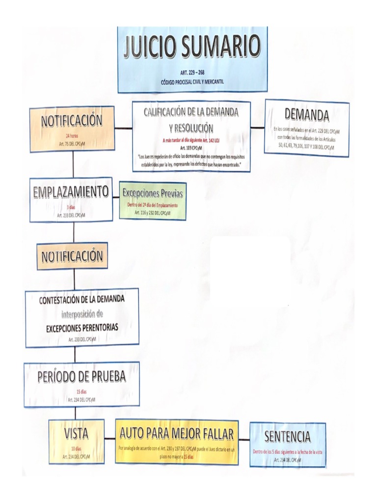 Esquema Juicio Sumario | PDF