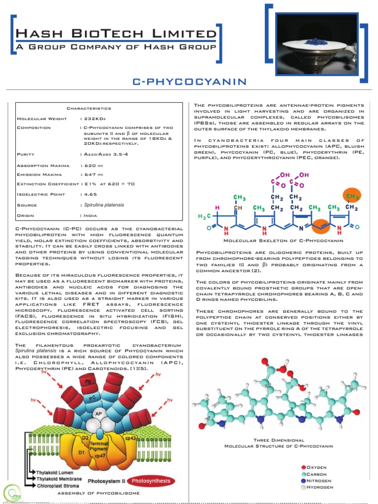 c-phycocyanin | Earth & Life Sciences | Life Sciences
