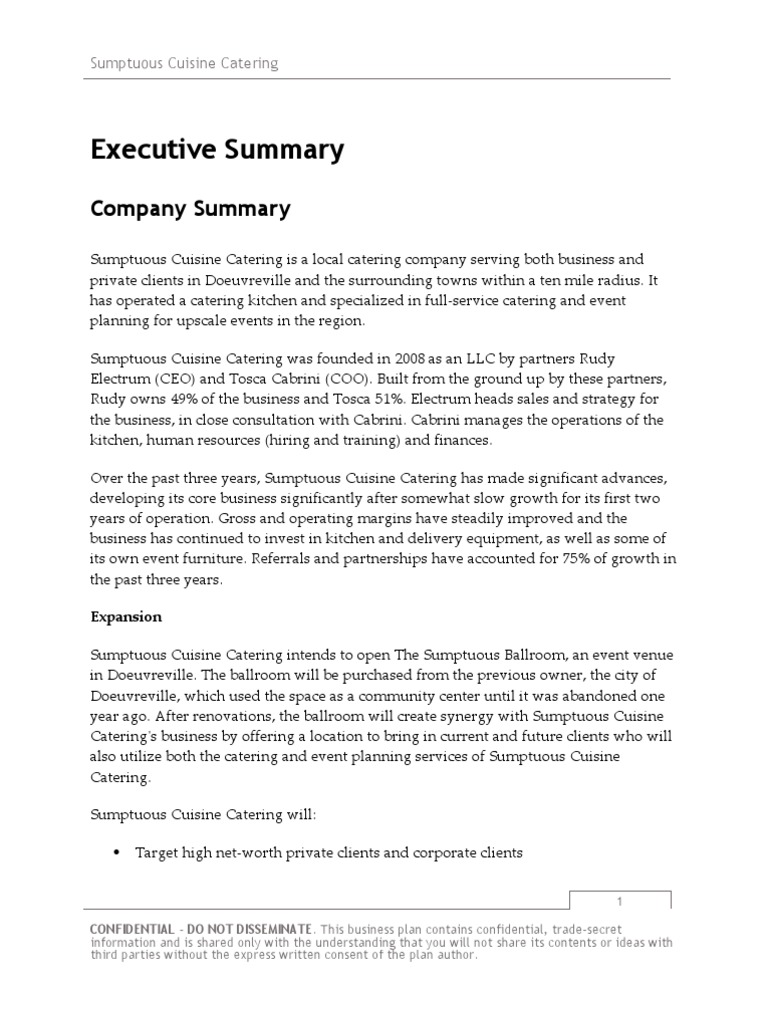 Sample Sumptuous Cuisine Catering | Download Free PDF | Sales | Expense