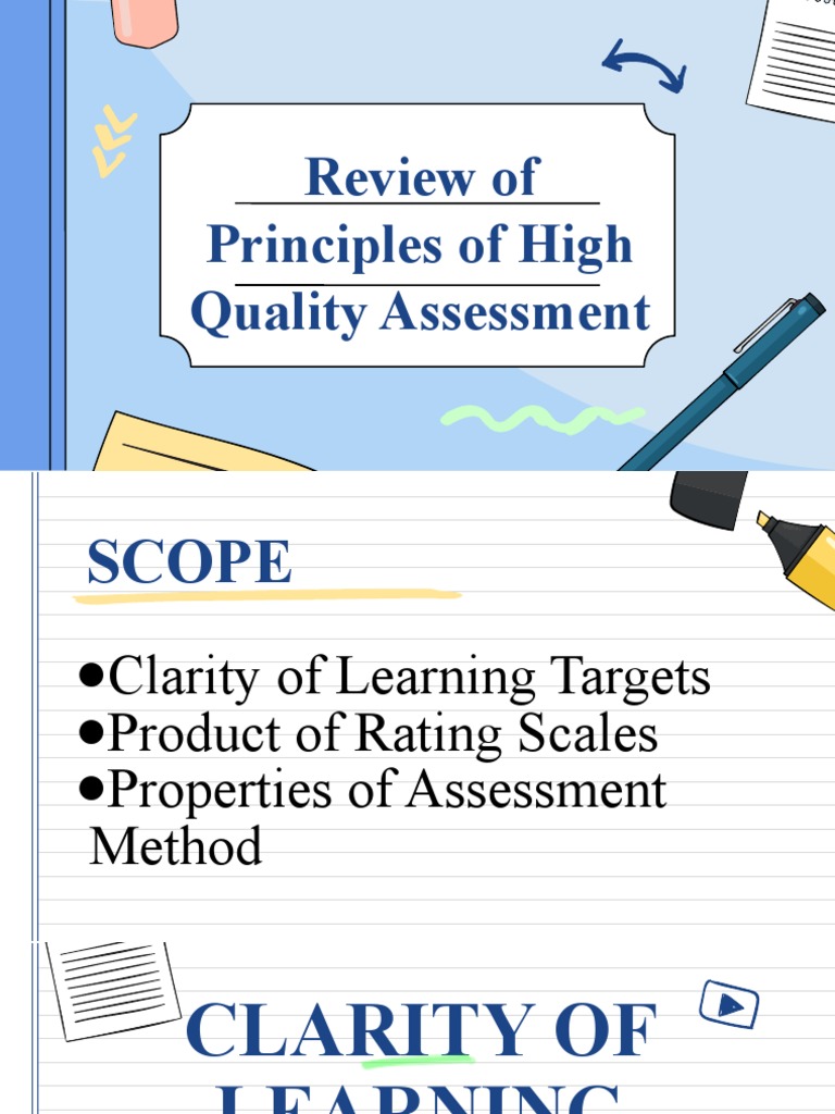 Clarity of Learning Targets in Assessment | PDF | Concept | Reason