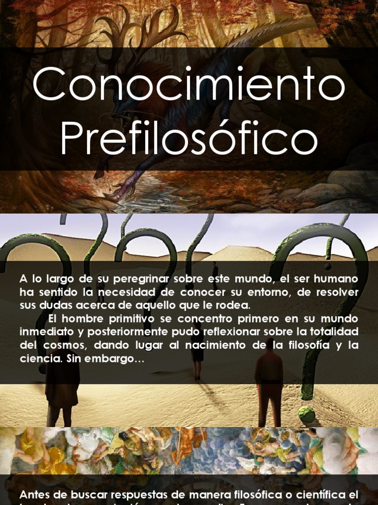 Conocimiento Prefilosófico y sus Características | PDF | Filosofía