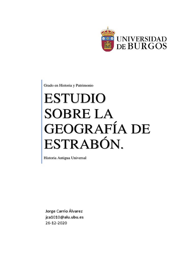 Estudio de Geografía de Estrabón | PDF | Península Ibérica | Celtas