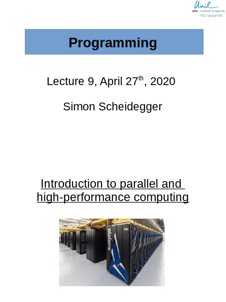 Lecture 9 | PDF | Message Passing Interface | Parallel Computing