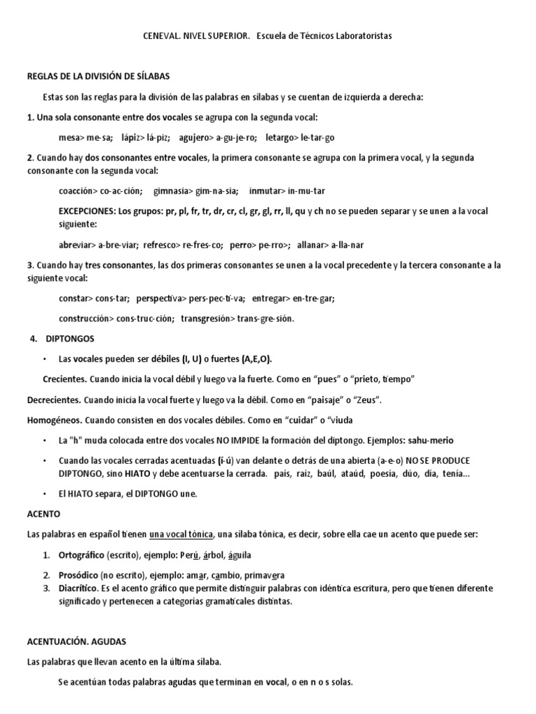 Acentuación - Categ Gramaticales Oración | PDF | Verbo | Predicado ...