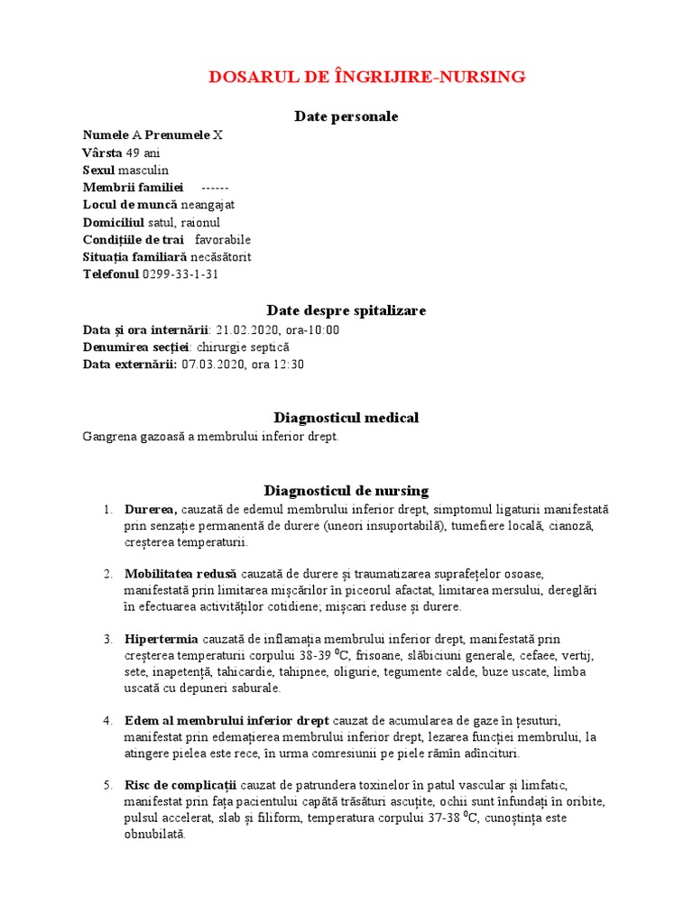 Dosar de Nursing | PDF