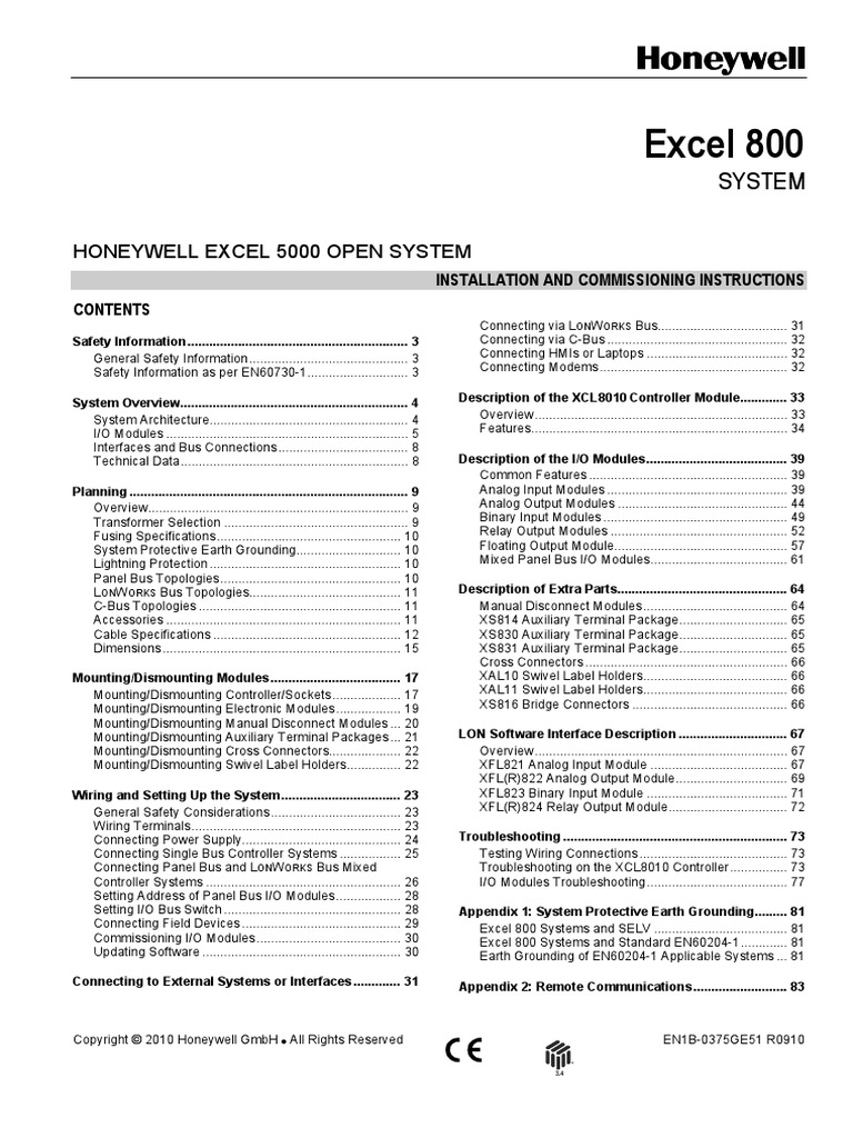 Excel800 en | PDF | Power Supply | Network Topology