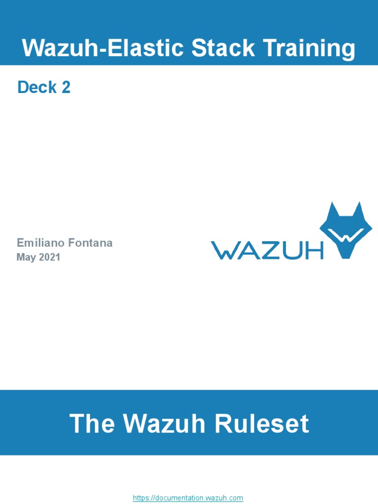 Wazuh-Elastic Stack Training: Deck 2 | PDF | Domain Name System | Computer Engineering