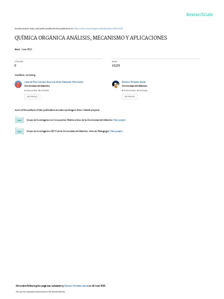 Libro Qu Mica Org Nica Is BN | PDF | Compuestos orgánicos | Química Orgánica