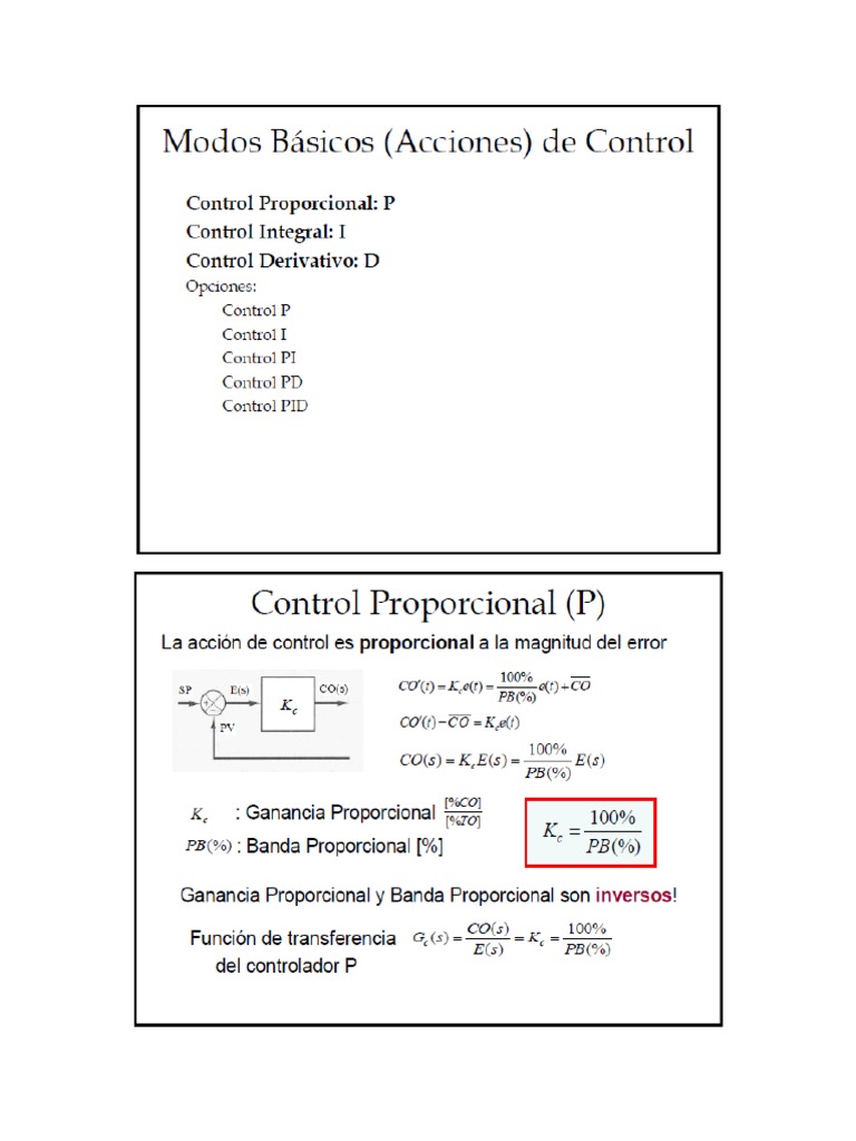 Arquitecturas de Control PID: Variaciones | PDF